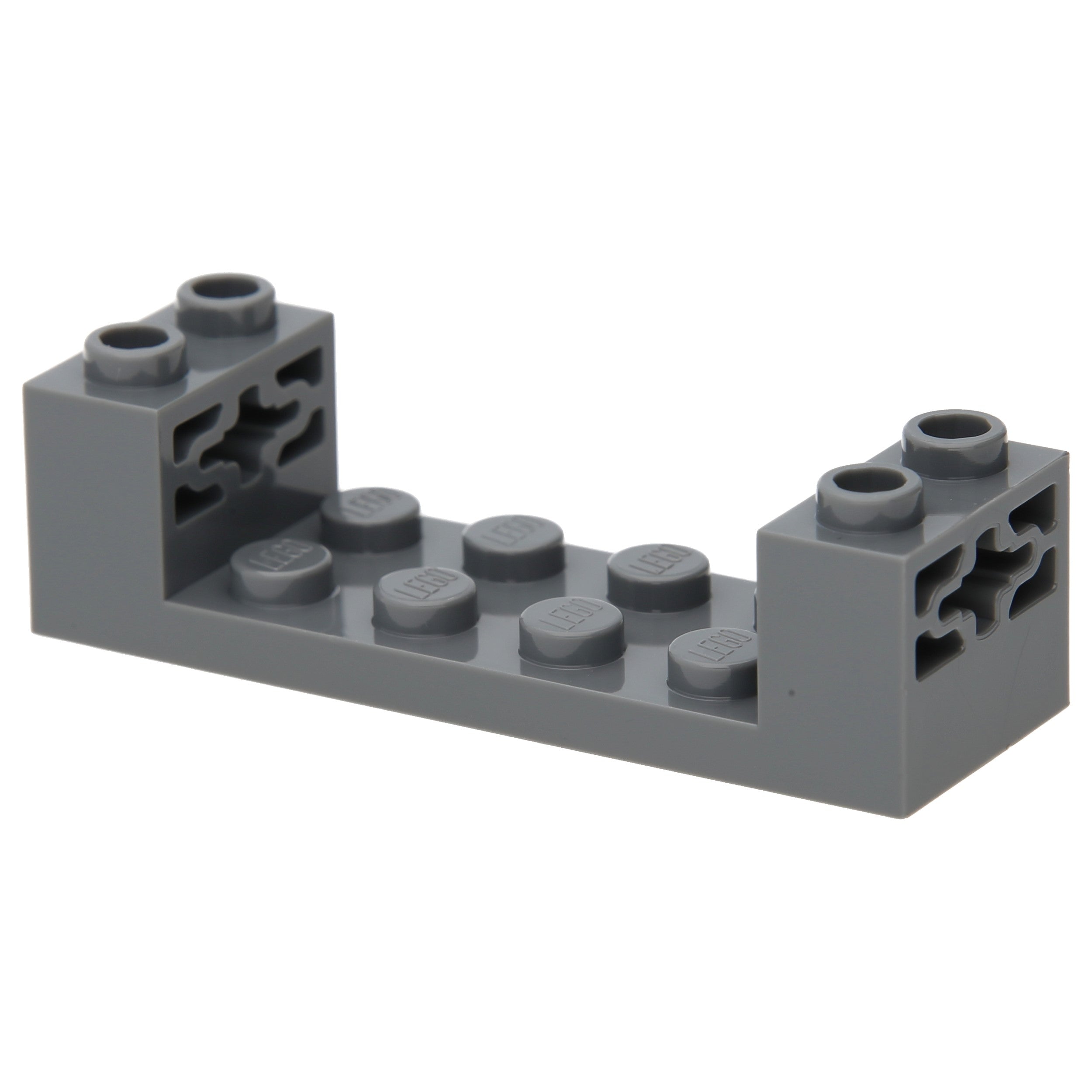 LEGO Technic stones - 2 x 6 x 1 1/3 with axis openings (dark gray)